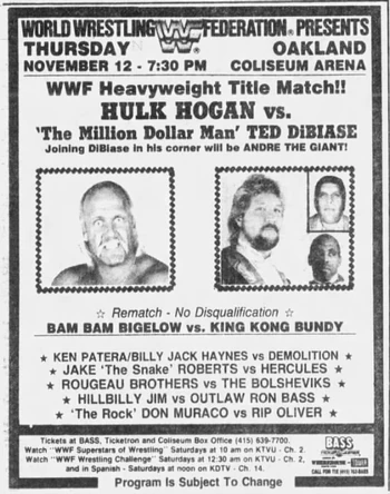 WWF House Show (Nov 12, 87' no.2) | Pro Wrestling | Fandom