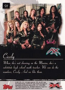 2001 XFL Football (Topps) Cicely (No.91) | Pro Wrestling | Fandom