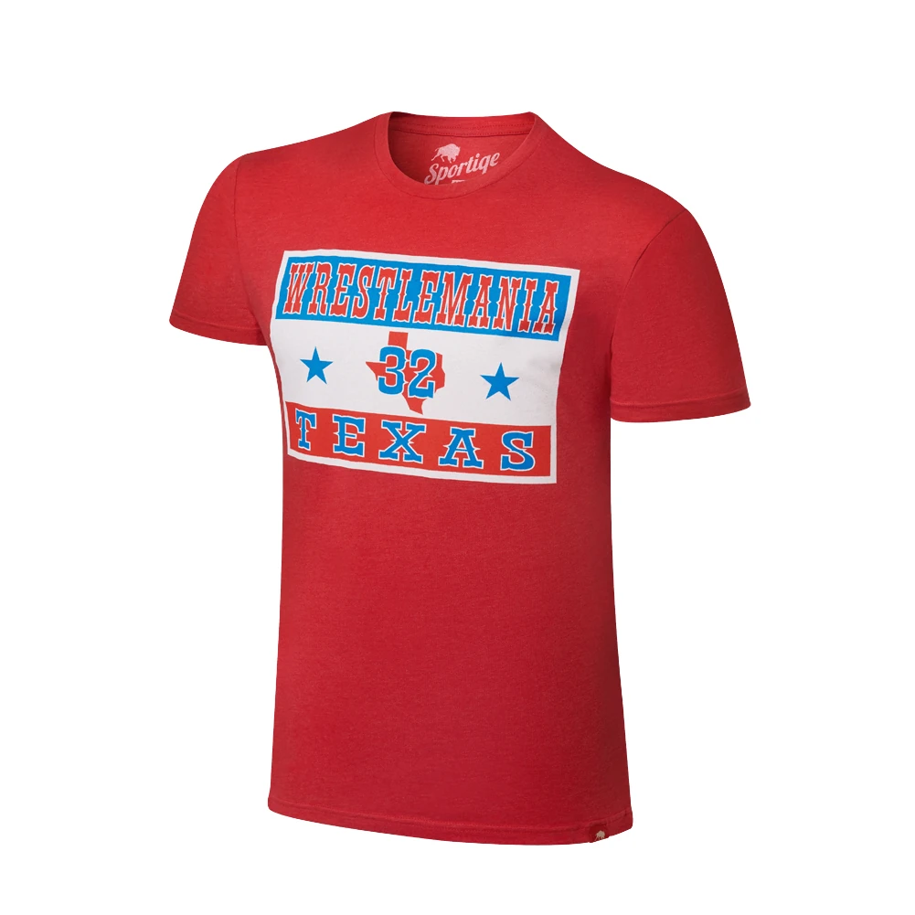 WrestleMania 32 "Texas" Red T-Shirt | Pro Wrestling | Fandom