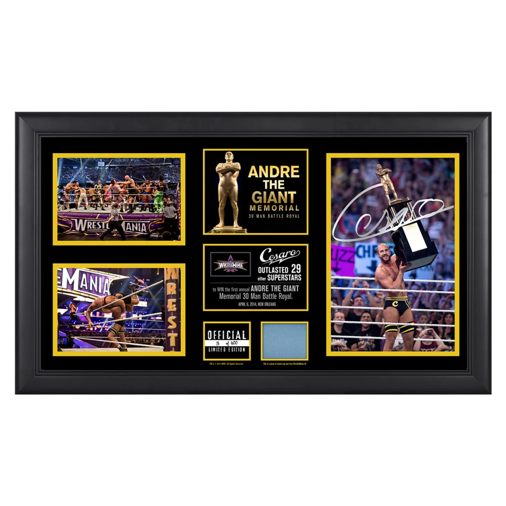 Cesaro "Andre The Giant Memorial Battle Royal" Signed Commemorative ...