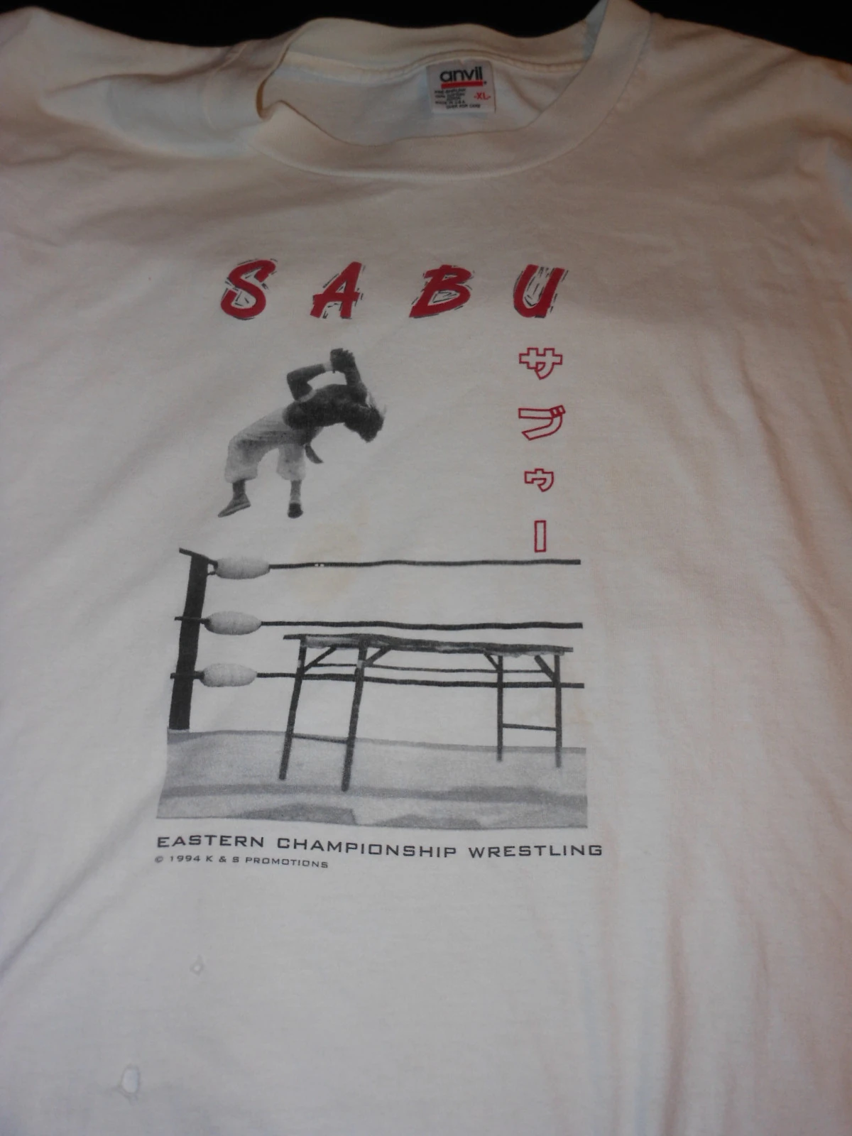 Sabu White T-Shirt | Pro Wrestling | Fandom