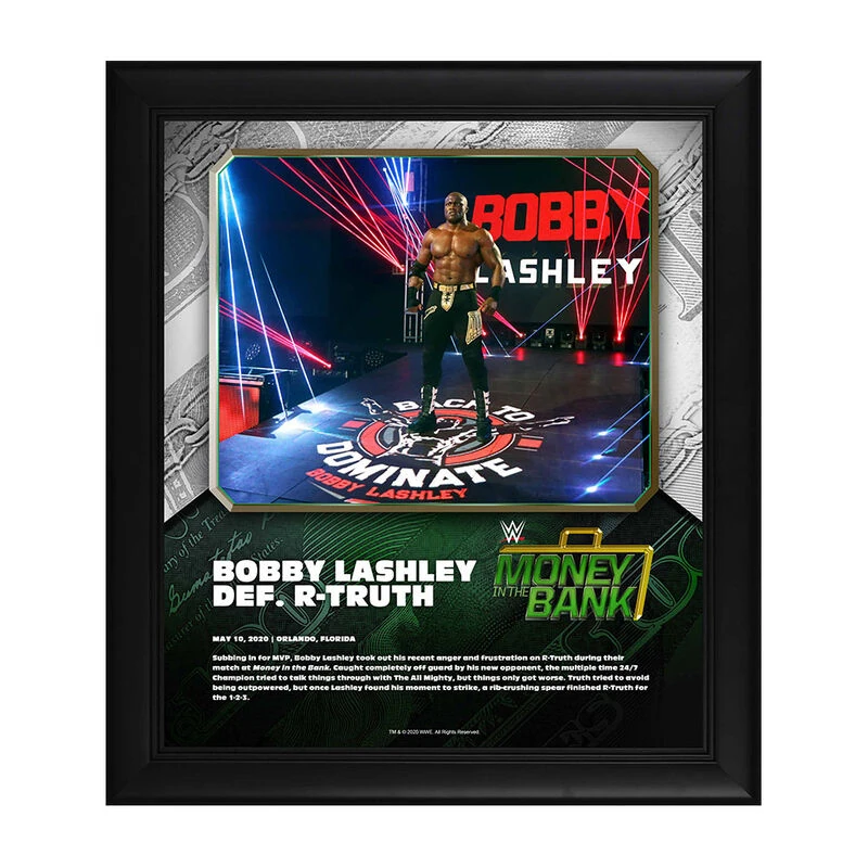 Bobby Lashley Money In The Bank 2020 15 x 17 Limited Edition Plaque ...