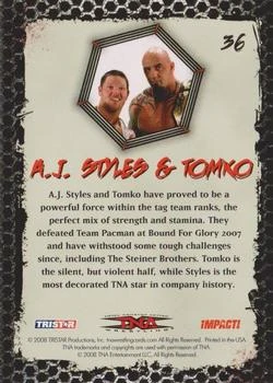 2008 TNA Impact (Tristar) A.J. Styles-Tomko (No.36) | Pro Wrestling ...