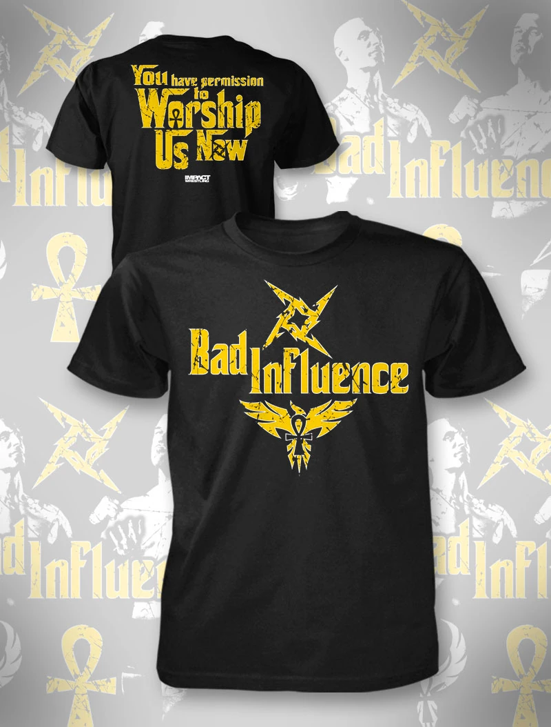 Bad Influence Yellow T-Shirt | Pro Wrestling | Fandom