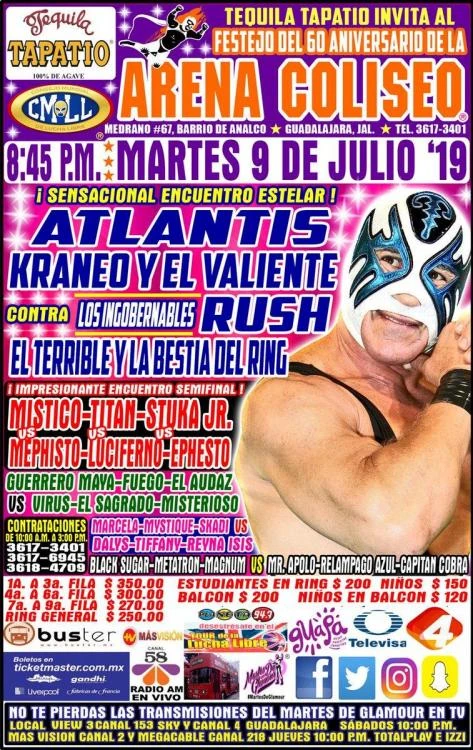 CMLL Guadalajara Martes (July 9, 2019) | Pro Wrestling | Fandom