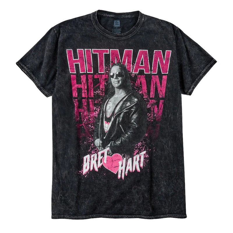 Bret Hart "Hitman" Mineral Wash T-Shirt | Pro Wrestling | Fandom