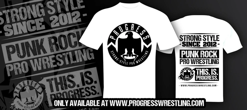 Progress Classic White Logo T-Shirt | Pro Wrestling | Fandom
