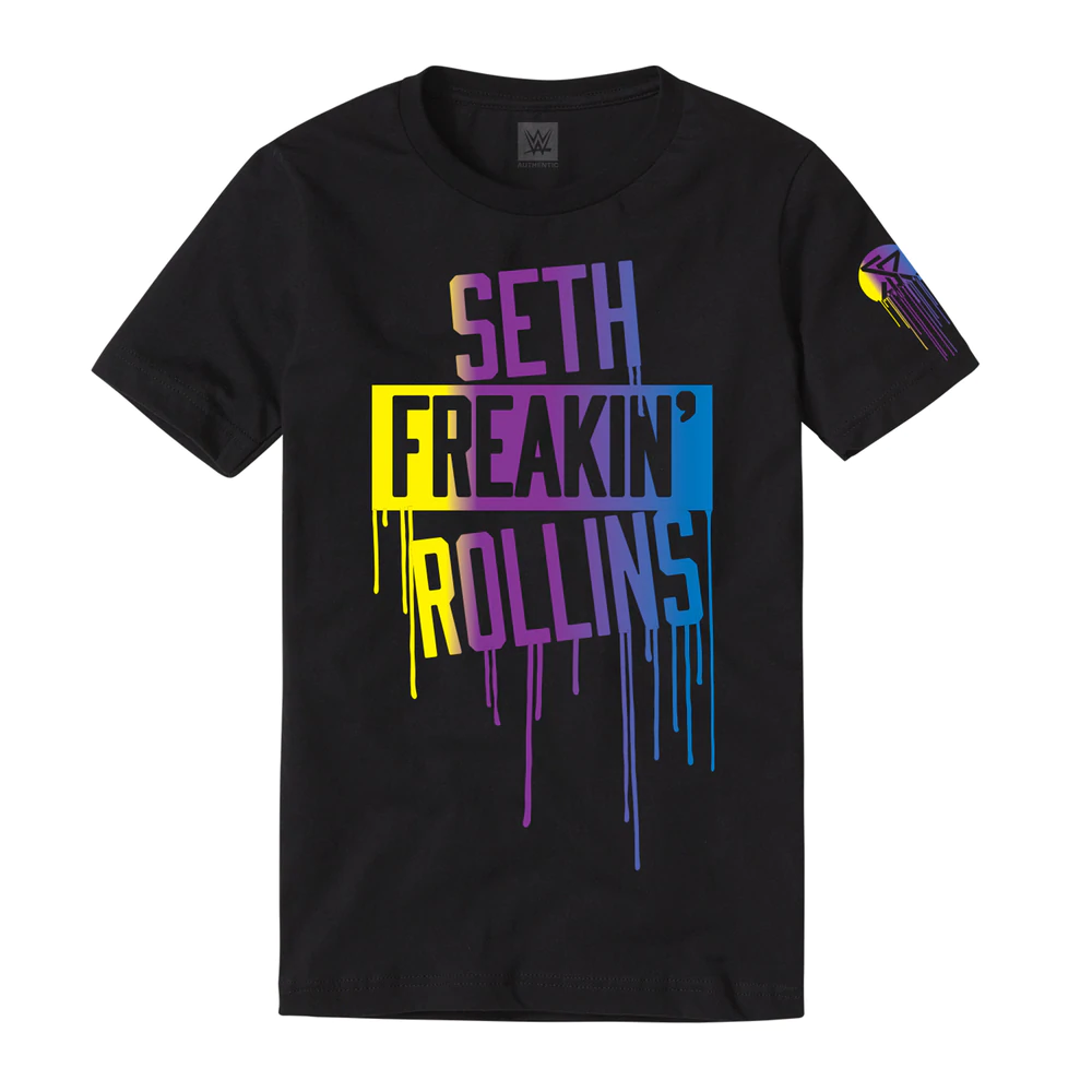 Seth Freakin' Rollins "Drip" Authentic T-Shirt | Pro Wrestling | Fandom