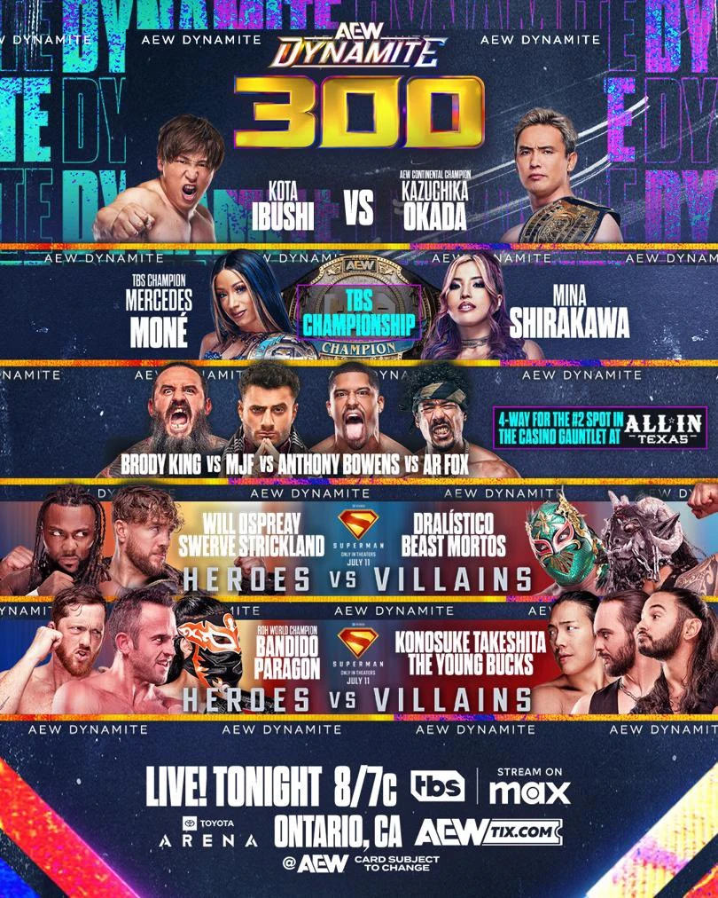 July 2, 2025 AEW Dynamite results | Pro Wrestling | Fandom
