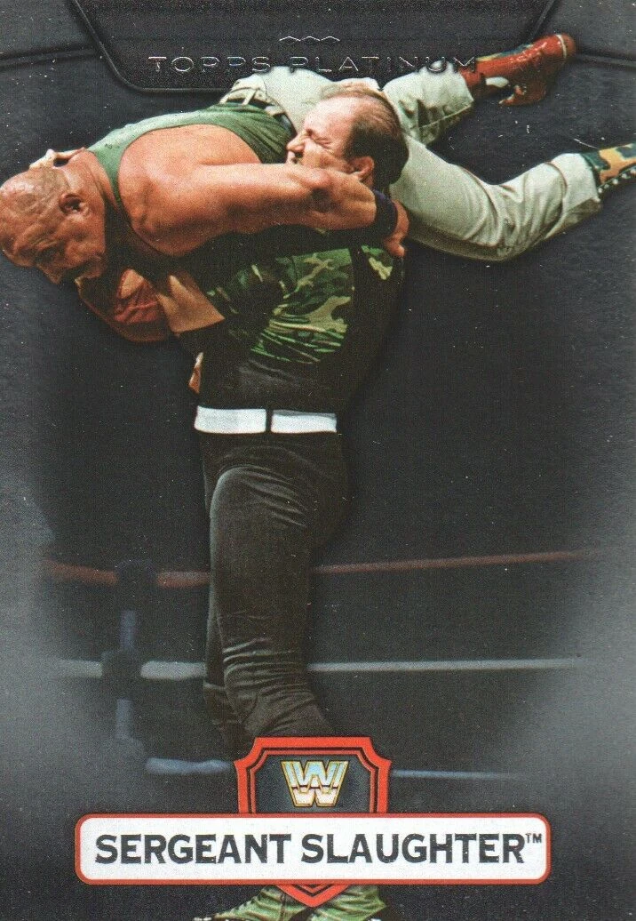 2010 WWE Platinum Trading Cards (Topps) Sergeant Slaughter (No.62 ...