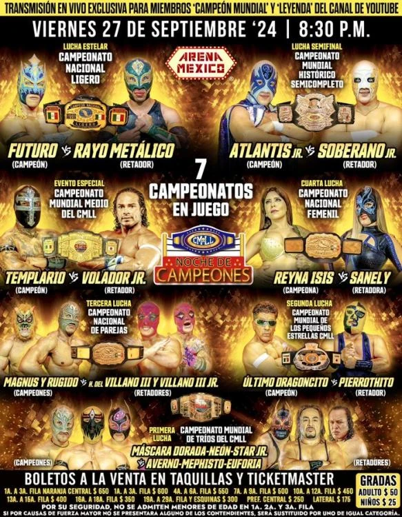 CMLL Noche de Campeones 2024 | Pro Wrestling | Fandom