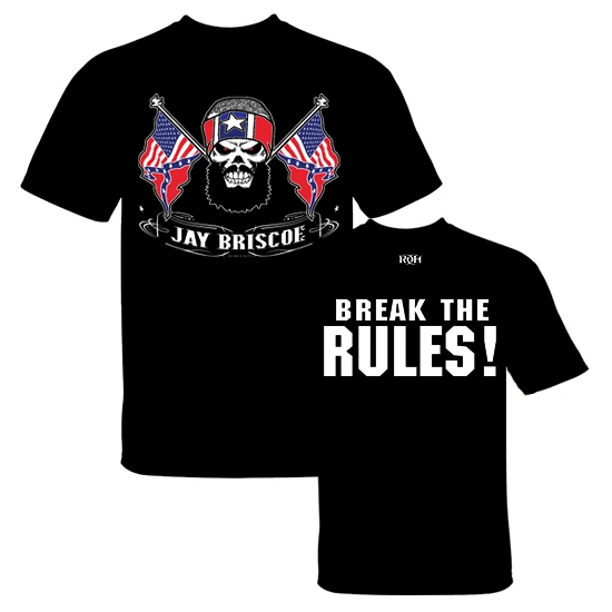Jay Briscoe "Break The Rules" T-Shirt | Pro Wrestling | Fandom