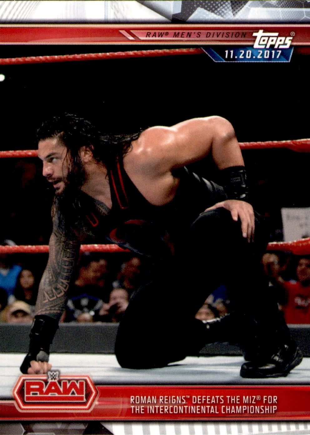 2019 WWE Road to WrestleMania Trading Cards (Topps) Roman Reigns (No.15 ...