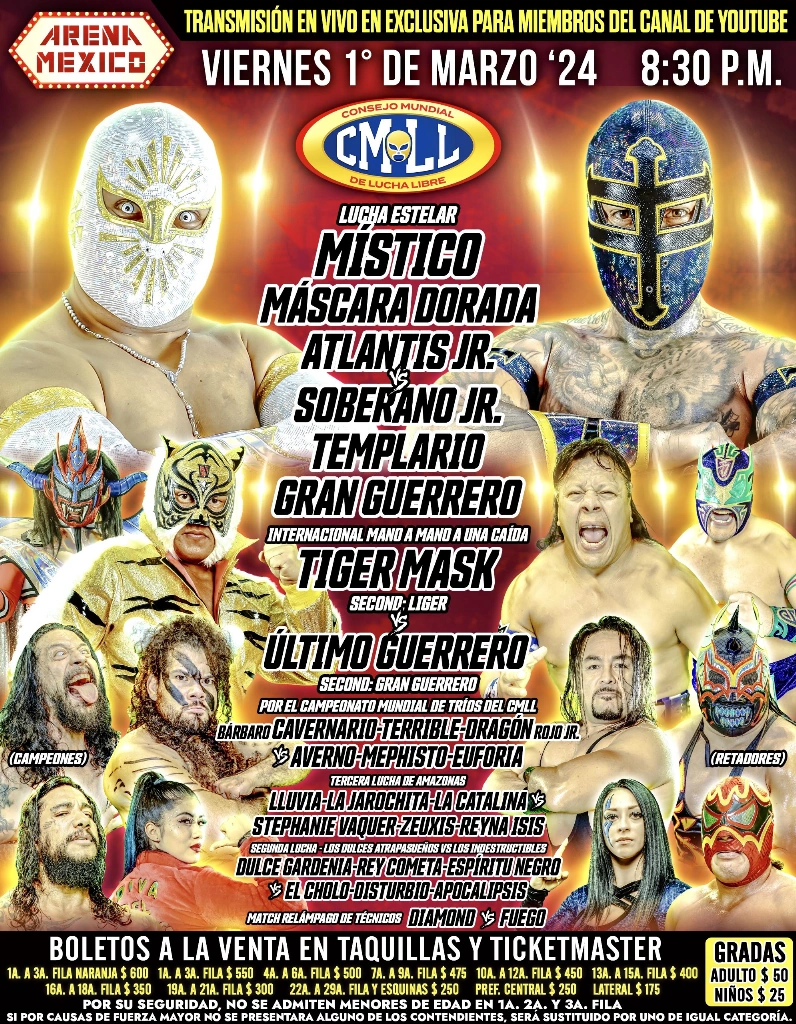 CMLL Super Viernes (March 1, 2024) | Pro Wrestling | Fandom
