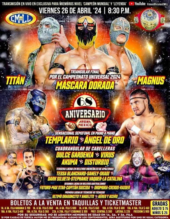 CMLL Arena Mexico 68th Anniversary Show | Pro Wrestling | Fandom