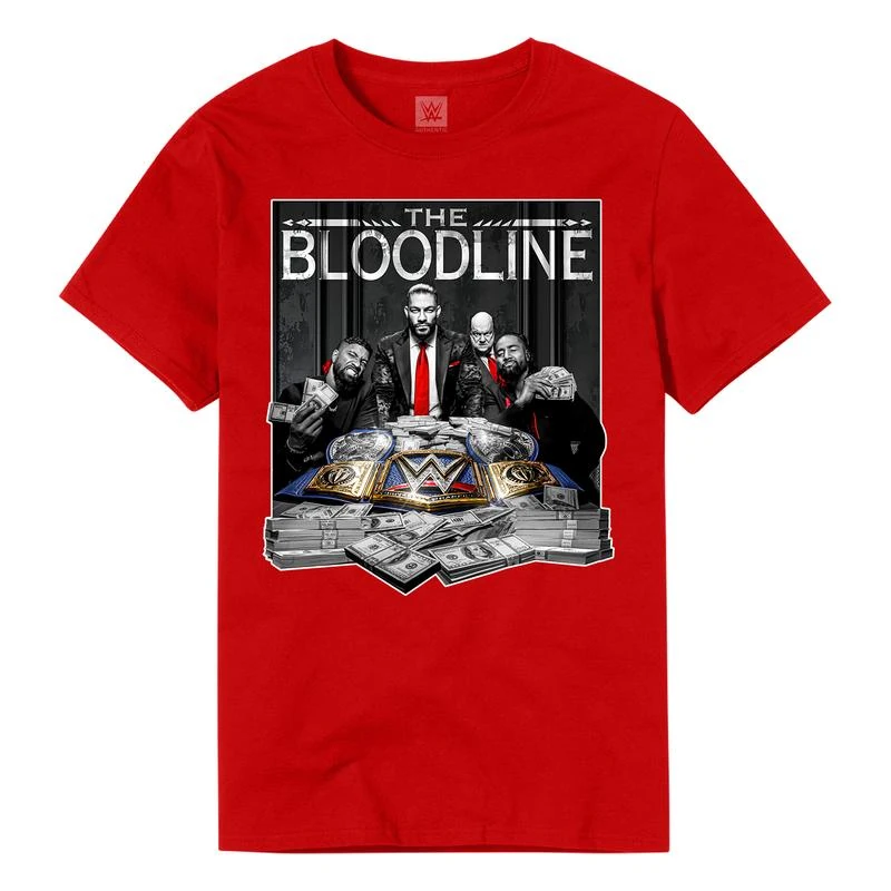 The Bloodline "We The Ones" Red Authentic T-Shirt | Pro Wrestling | Fandom