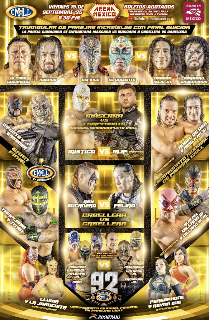 CMLL 92nd Anniversary Show | Pro Wrestling | Fandom