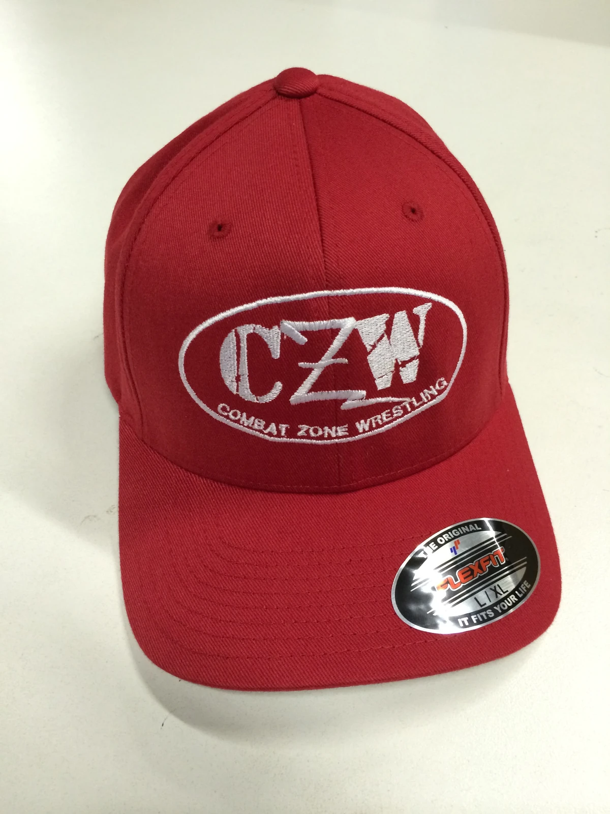 CZW Red Flex Fit Hat | Pro Wrestling | Fandom