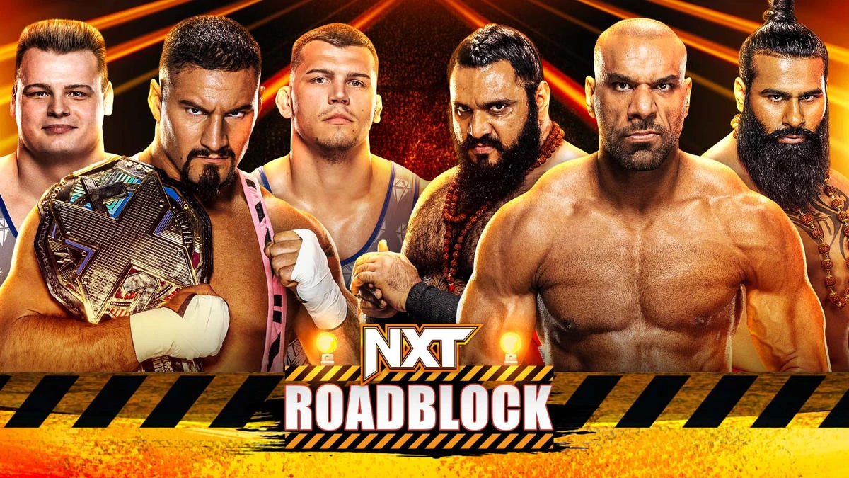 NXT Roadblock 2023 Bron Breakker & The Creed Brothers v Jinder Mahal ...