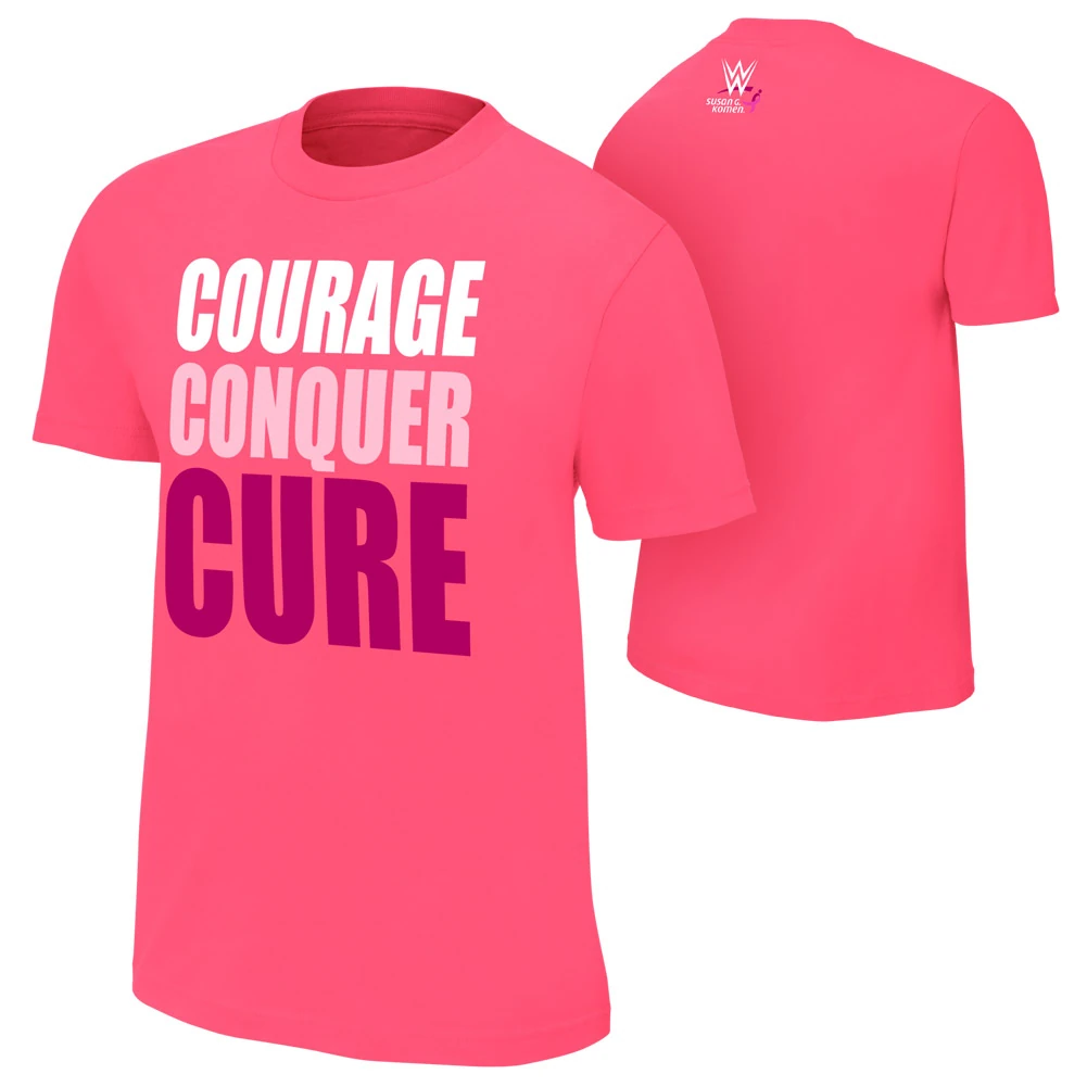 WWE "Courage Conquer Cure" Youth Pink T-Shirt | Pro Wrestling | Fandom