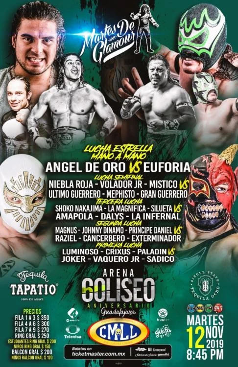 CMLL Guadalajara Martes (November 12, 2019) | Pro Wrestling | Fandom