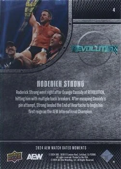 2024 AEW Match Dated Moments (Upper Deck) Roderick Strong (No.4) | Pro Wrestling | Fandom