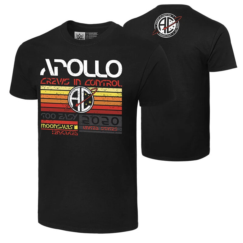 Apollo Crews "Crews In Control" Authentic T-Shirt | Pro Wrestling | Fandom