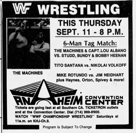 WWF House Show (Sep 11, 86' no.3) | Pro Wrestling | Fandom