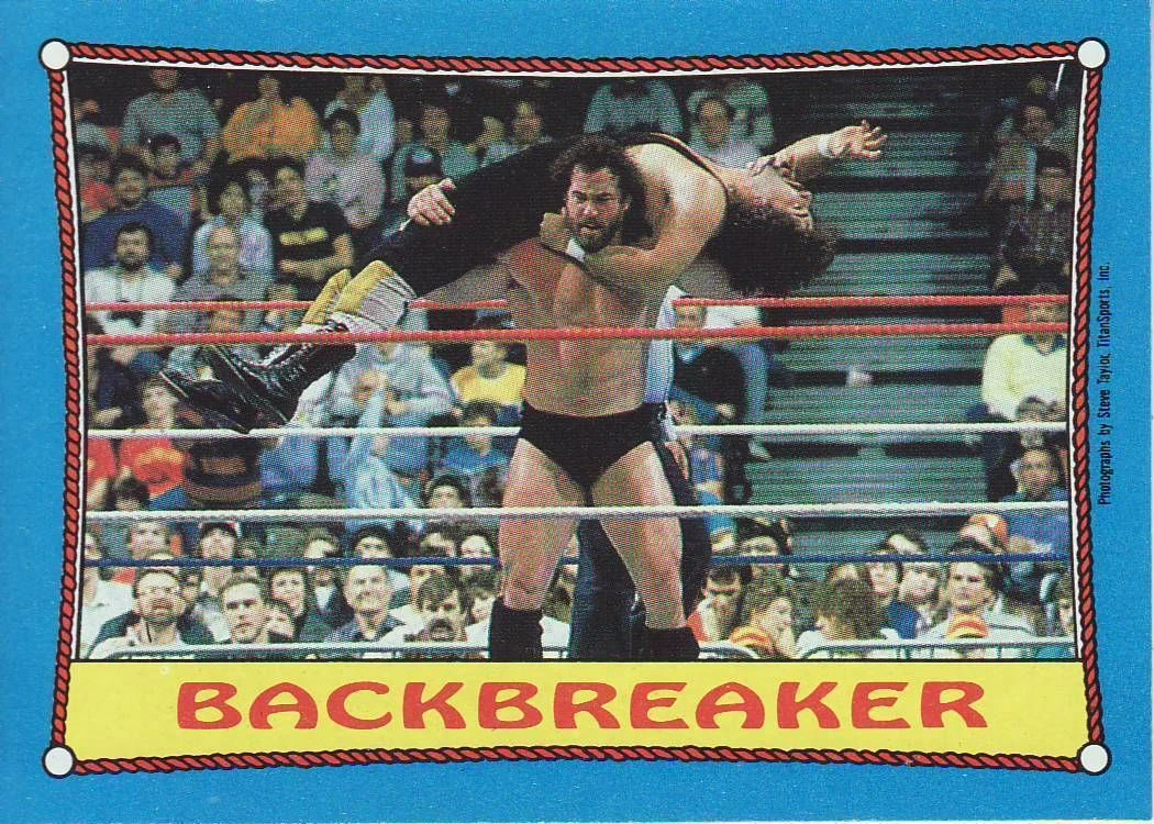 1987 WWF Wrestling Cards (Topps) Backbreaker (No.32) | Pro Wrestling ...