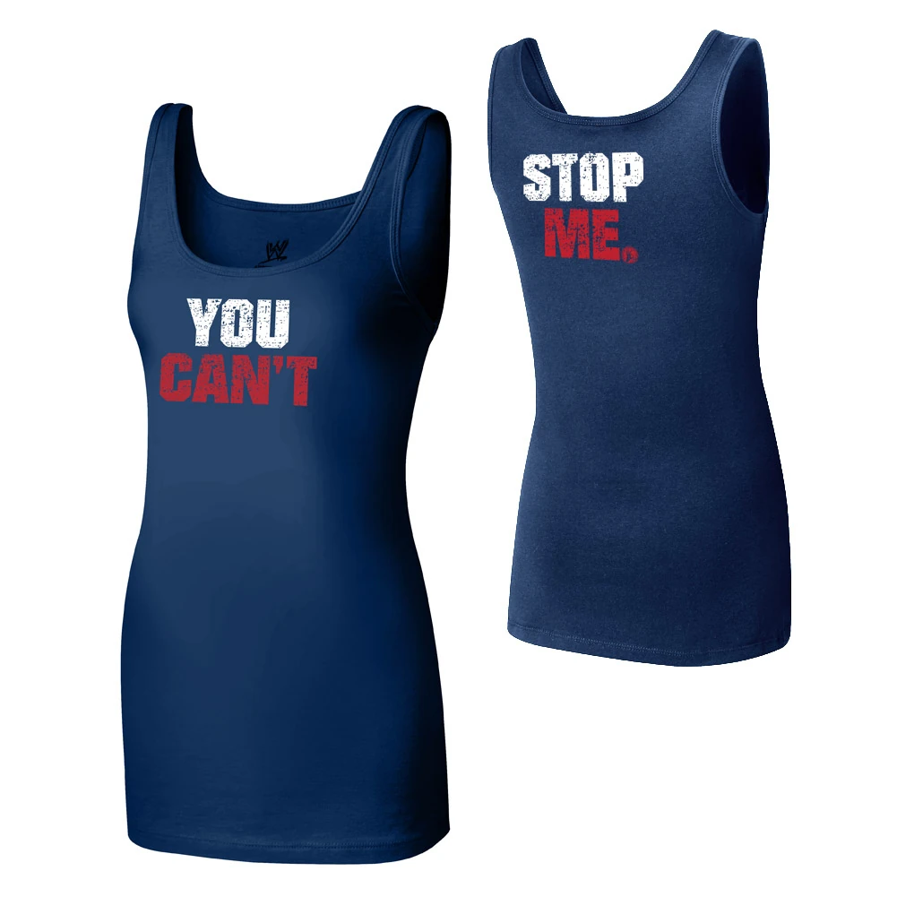 John Cena "You Can't Stop Me" Blue Women's Tank Top | Pro Wrestling ...