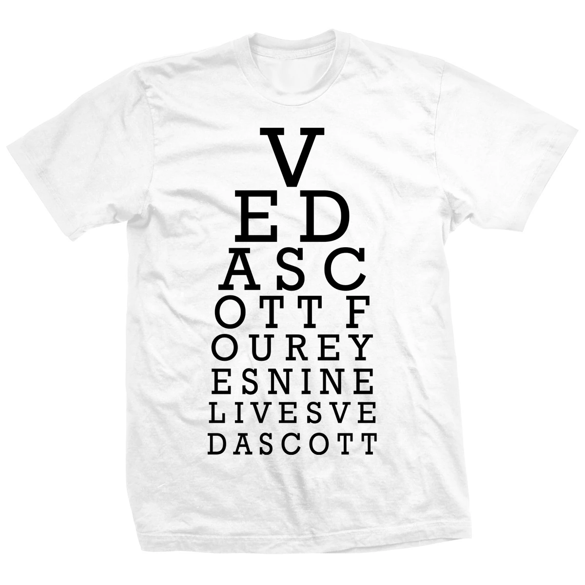 Veda Scott "Eye Chart" Shirt | Pro Wrestling | Fandom