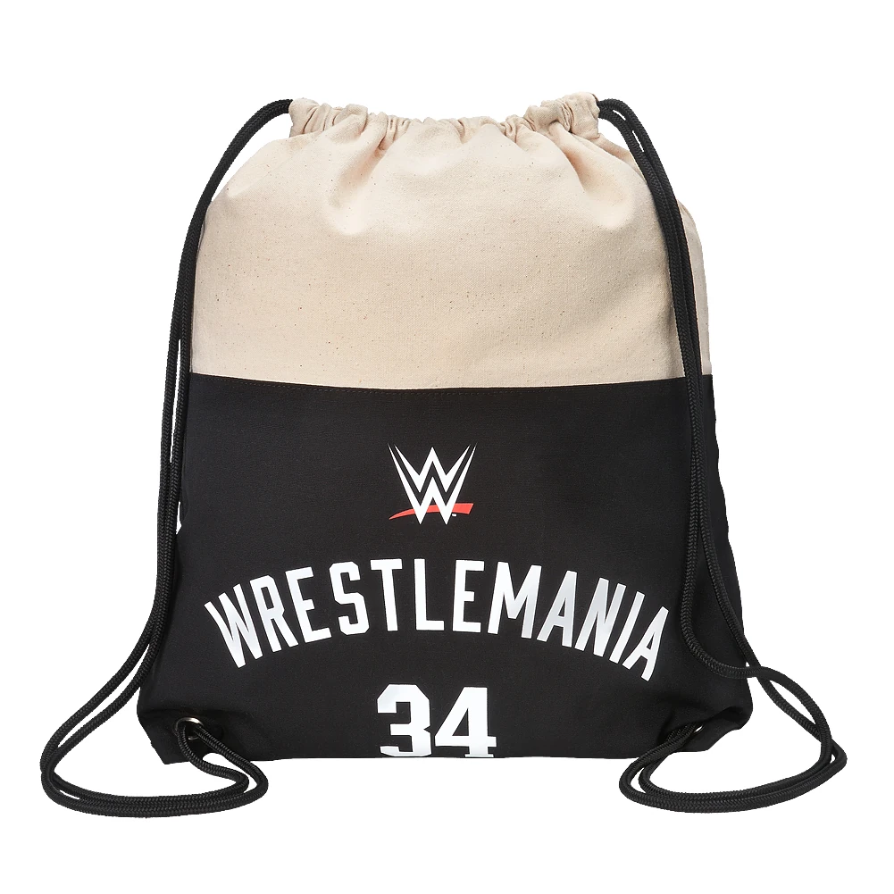 WrestleMania 34 Canvas Drawstring Bag | Pro Wrestling | Fandom