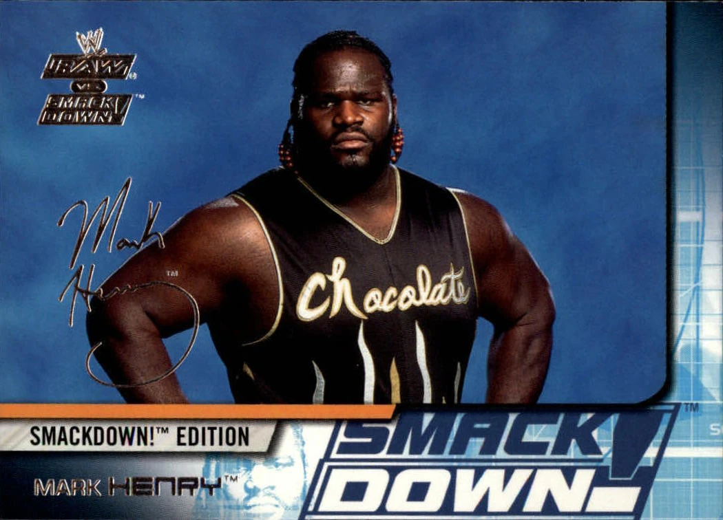 2002 WWE RAW vs. SmackDown! (Fleer) Mark Henry (No.20) | Pro Wrestling ...