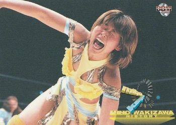 2001 BBM Miho Wakizawa and Kayo Noumi Miho Wakizawa (No.8) | Pro Wrestling | Fandom