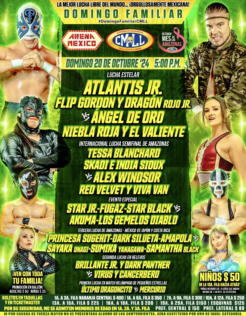 CMLL Domingos Arena Mexico (October 20, 2024) | Pro Wrestling | Fandom
