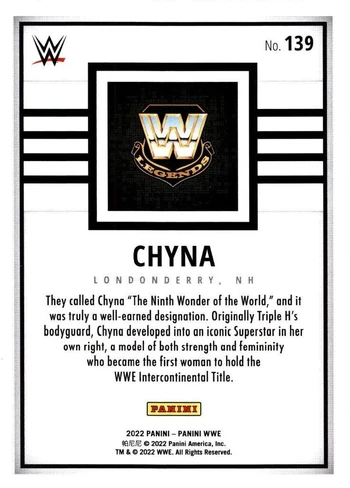 2022 WWE (Panini) Chyna (No.139) | Pro Wrestling | Fandom