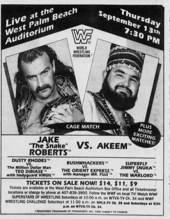 WWF House Show (Sep 13, 90' no.1) | Pro Wrestling | Fandom