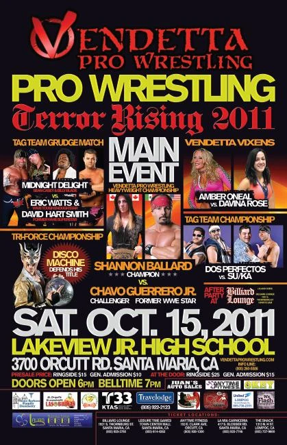 Vendetta Pro - Terror Rising 2011 | Pro Wrestling | Fandom