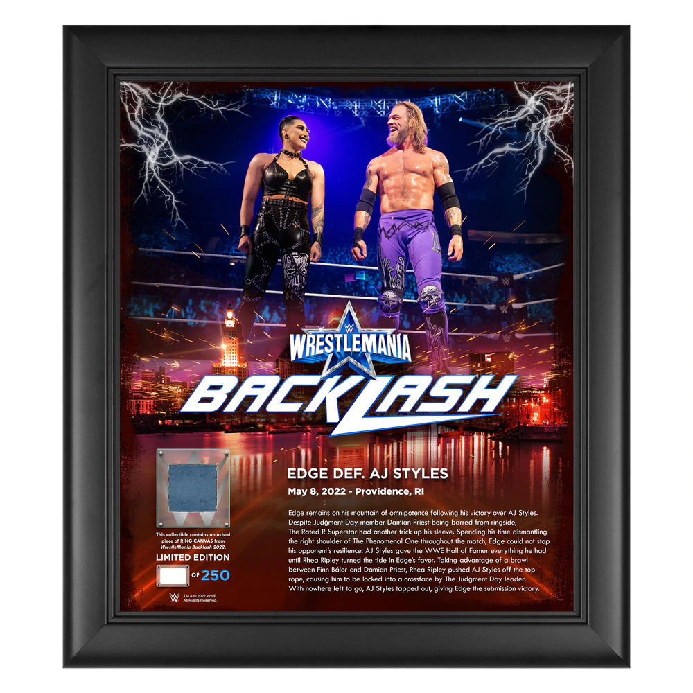 Edge Backlash 2022 15x17 Commemorative Plaque | Pro Wrestling | Fandom