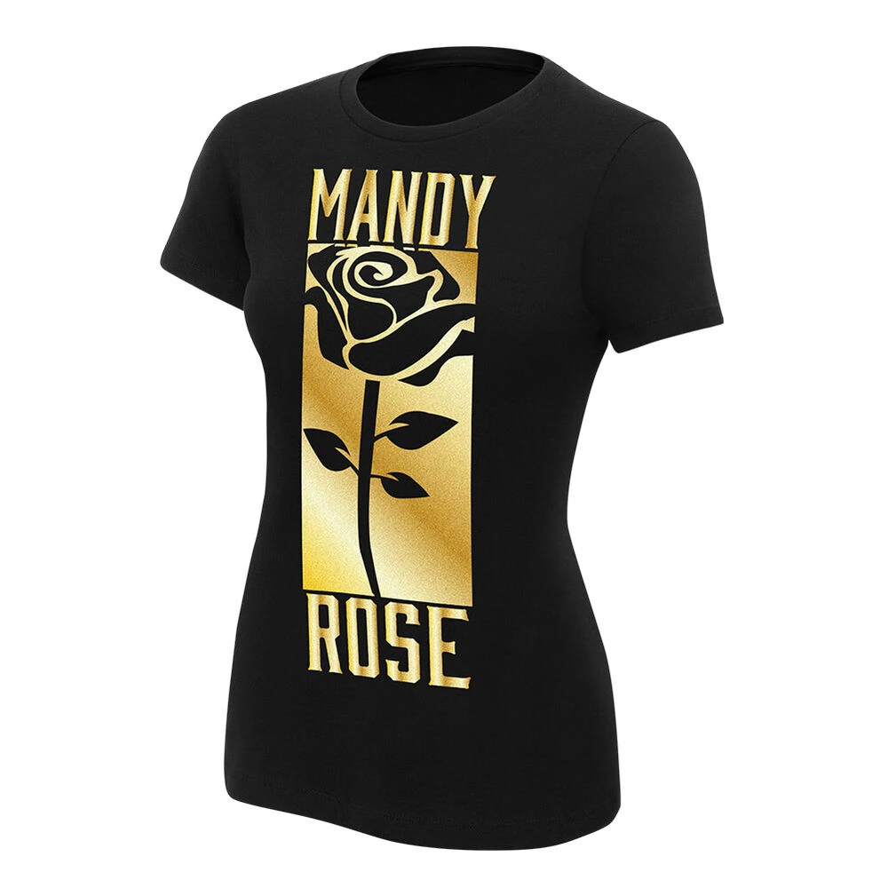 Mandy Rose "Golden Rules" Women's Authentic T-Shirt | Pro Wrestling ...