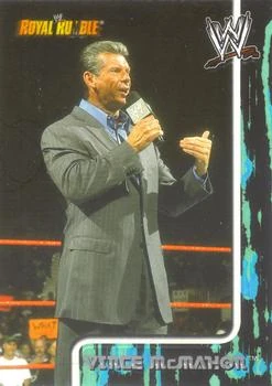2002 WWE Royal Rumble (Fleer) Vince McMahon (No.63) | Pro Wrestling ...