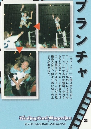 2001 BBM Miho Wakizawa and Kayo Noumi Kayo Noumi (No.33) | Pro Wrestling | Fandom