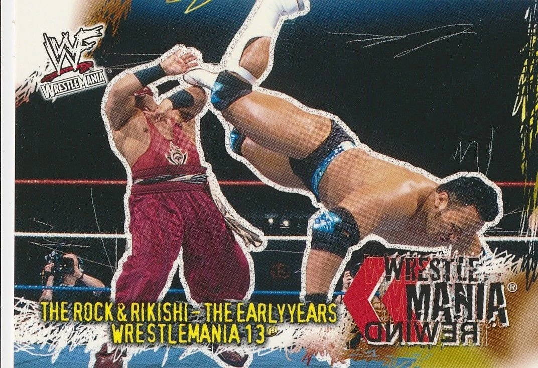 2001 WWF WrestleMania (Fleer) The Rock & Rikishi - The Early Years (No ...