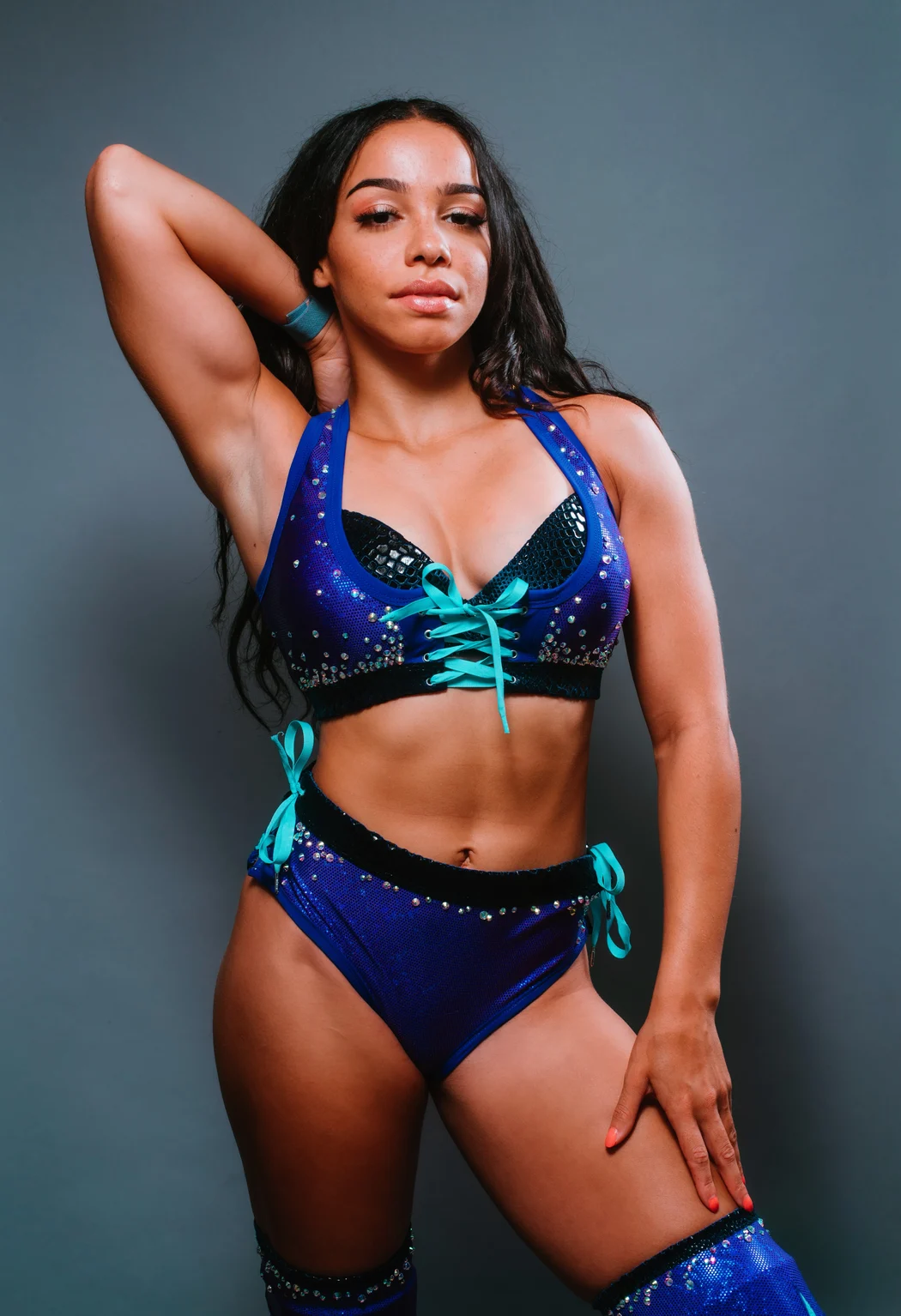 Aleah James - 8x10 Blue Gear (3) | Pro Wrestling | Fandom