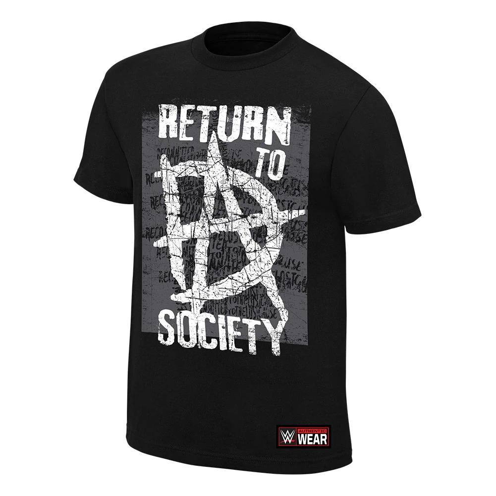 Dean Ambrose "Return to Society" Authentic T-Shirt | Pro Wrestling | Fandom
