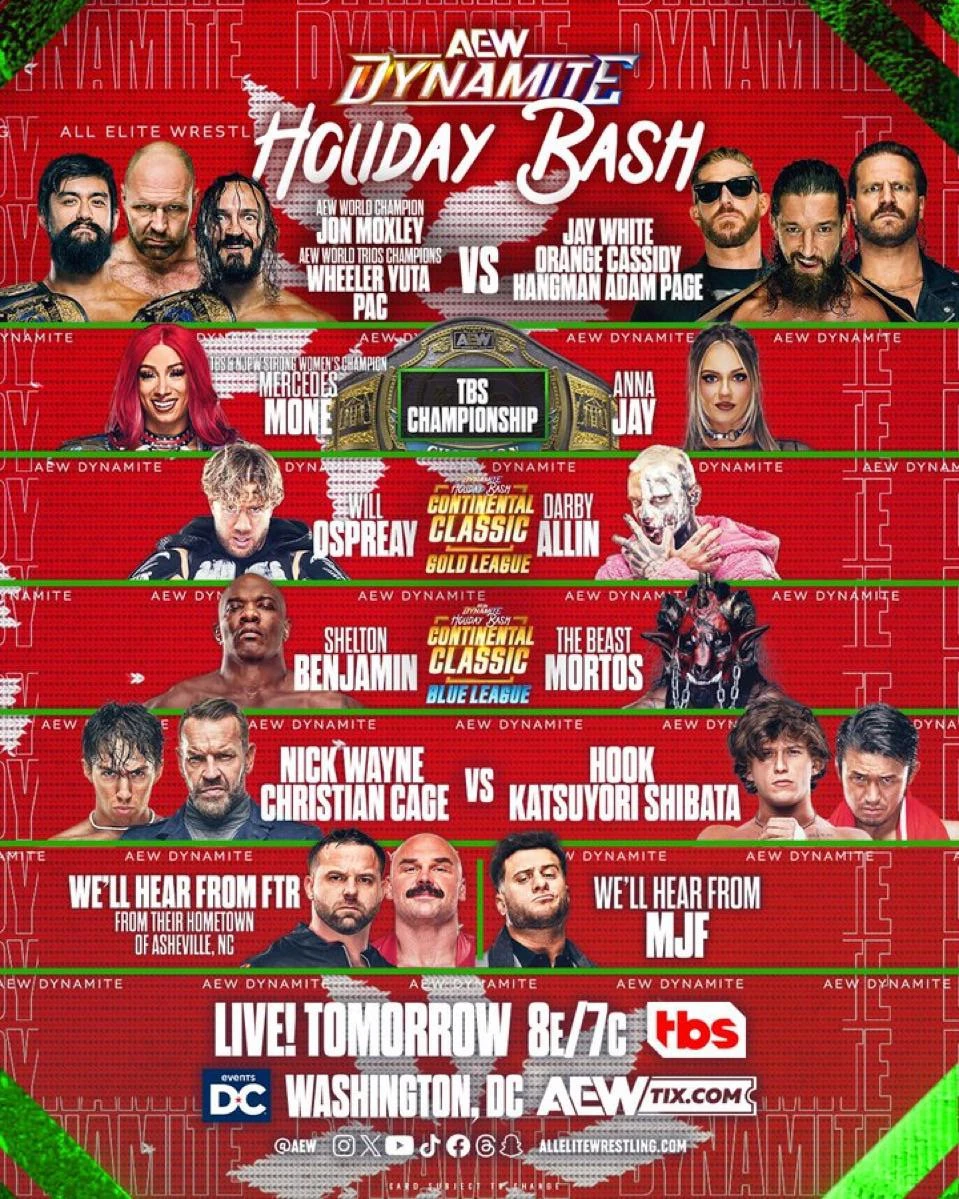 December 18, 2024 AEW Dynamite results | Pro Wrestling | Fandom