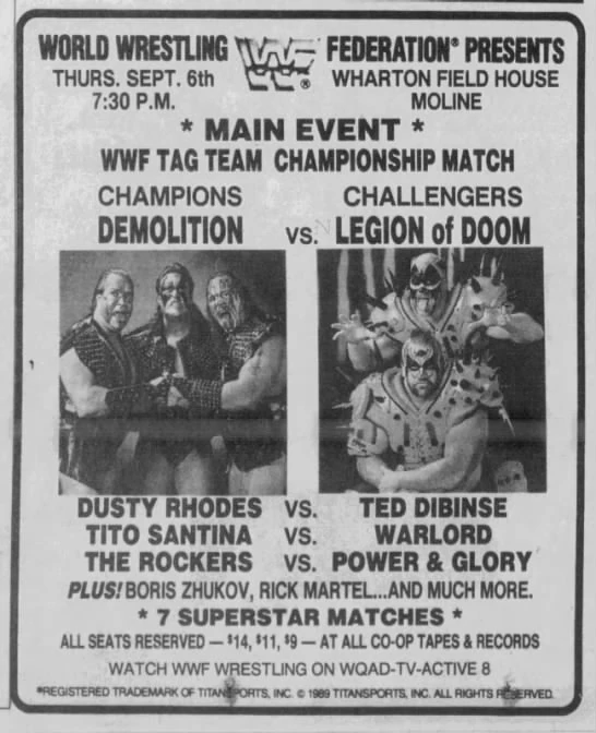 WWF House Show (Sep 6, 90') | Pro Wrestling | Fandom