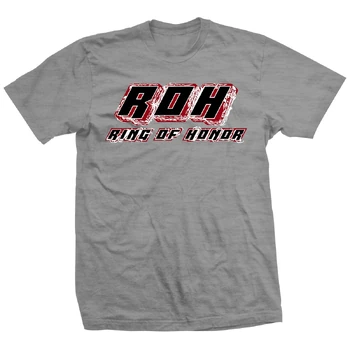 ROH Grey Logo T-Shirt | Pro Wrestling | Fandom