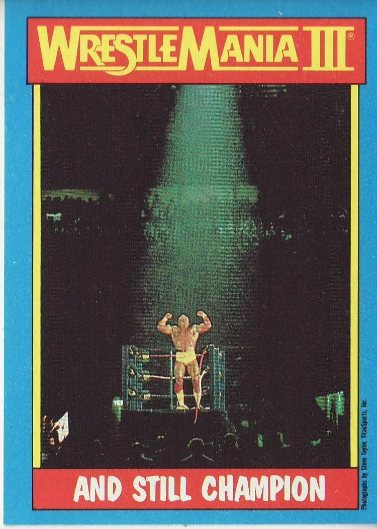 1987 WWF Wrestling Cards (Topps) And Still Champion (No.56) | Pro ...