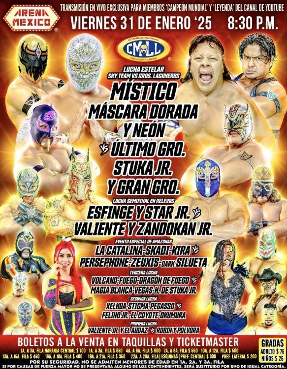 CMLL Super Viernes (January 31, 2025) | Pro Wrestling | Fandom